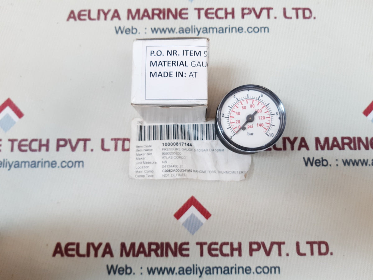 Atlas copco 9090205200 manometer – Aeliya Marine
