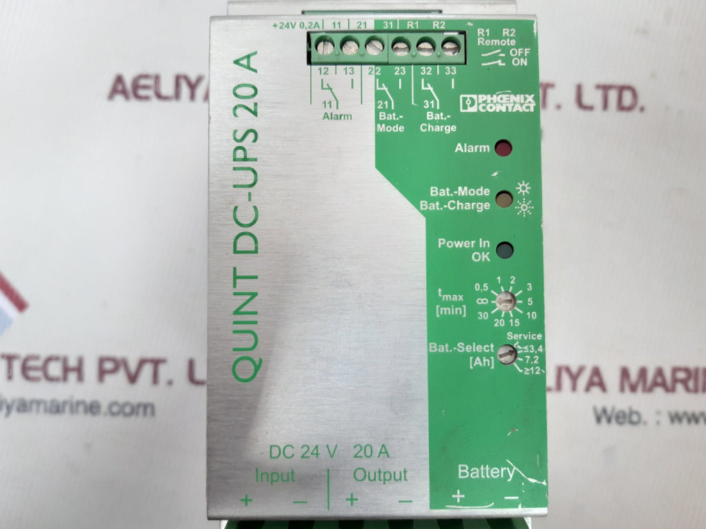 Phoenix contact quint dc-ups/24dc/20 power supply – Aeliya Marine
