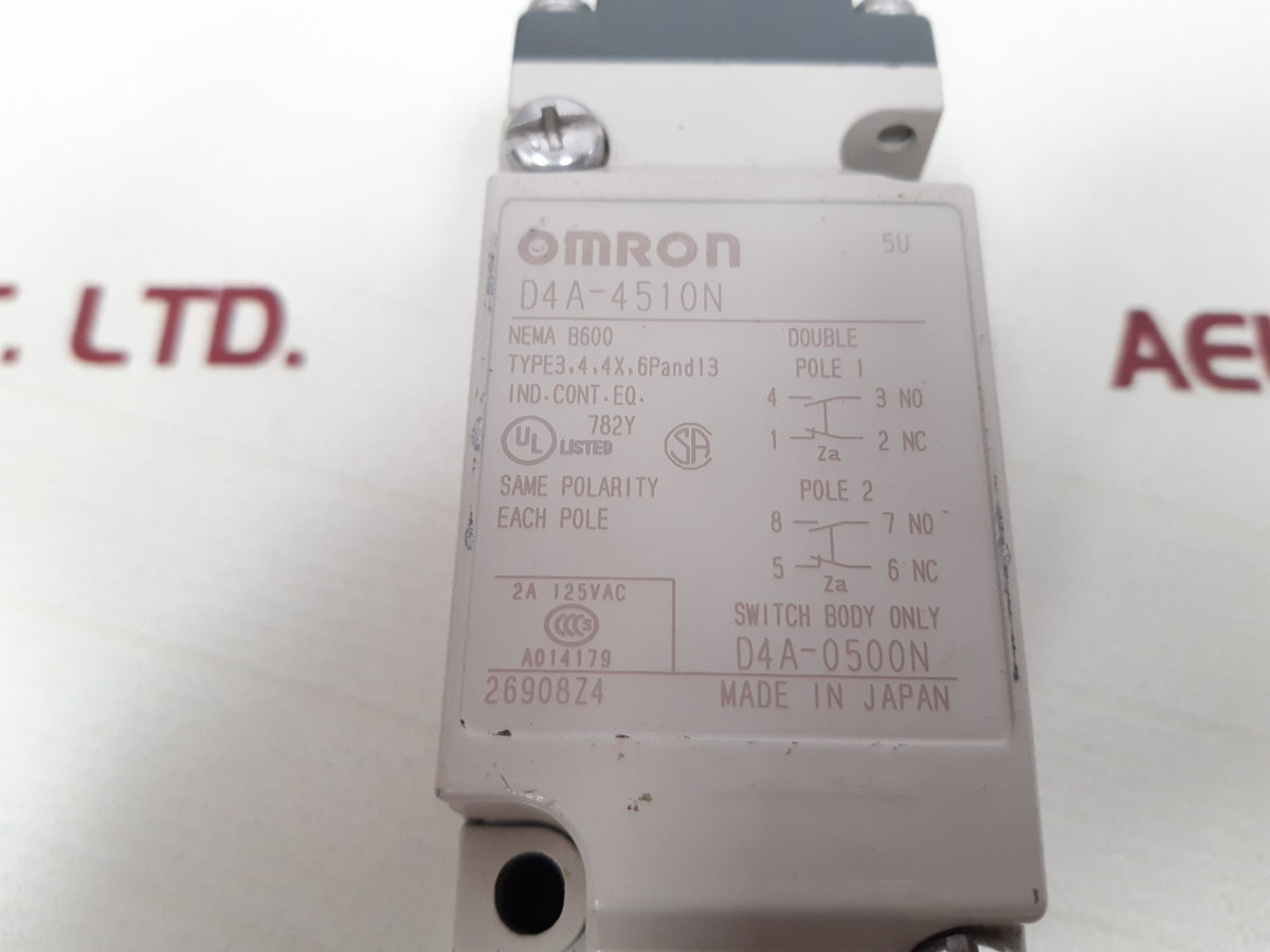 Omron d4a-4510n limit switch – Aeliya Marine