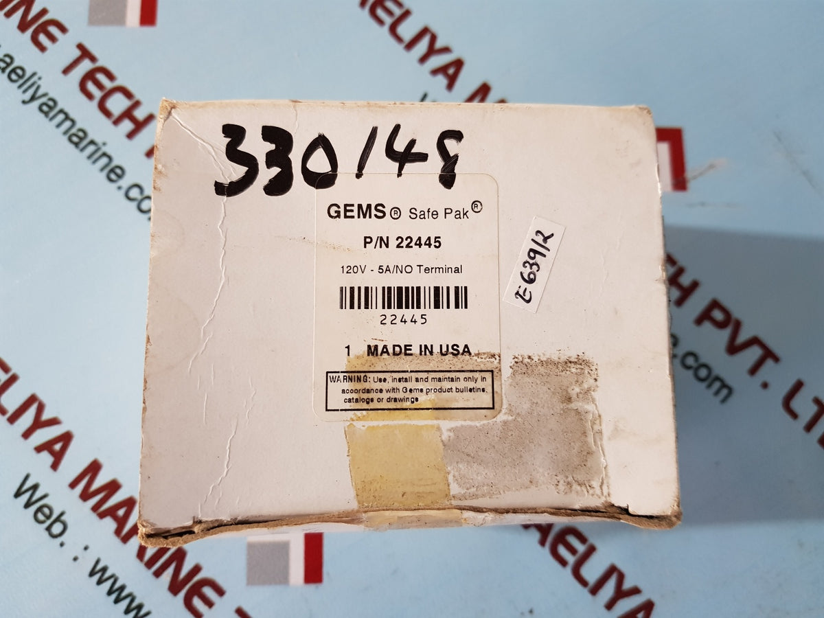 Gems sensors safe-pak st-22445 intrinsically safe switch circuit ...