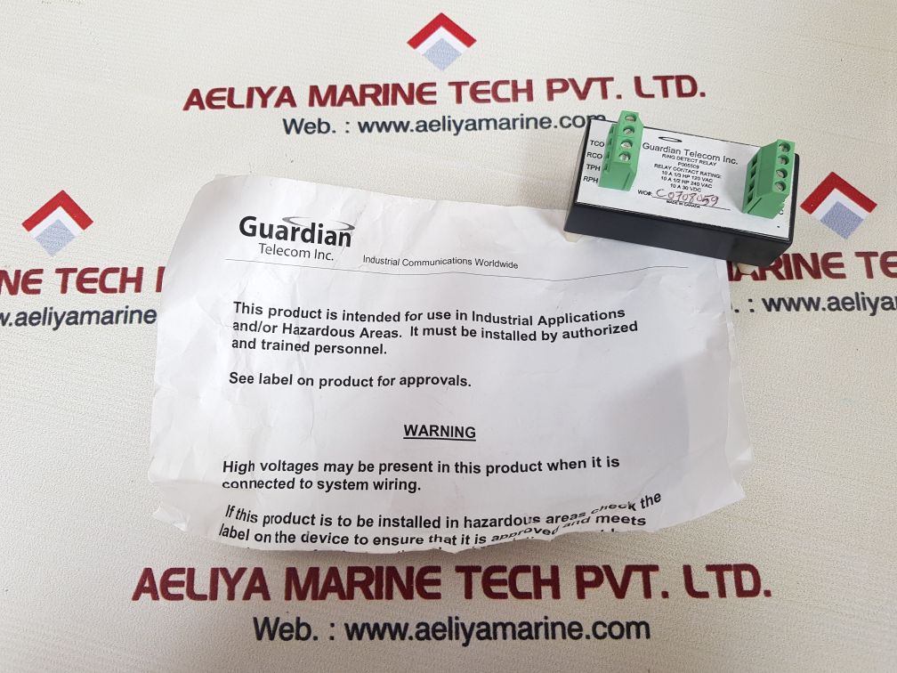 Guardian Telecom P005509 Ring Detect Relay 10A 30VDC – Aeliya Marine