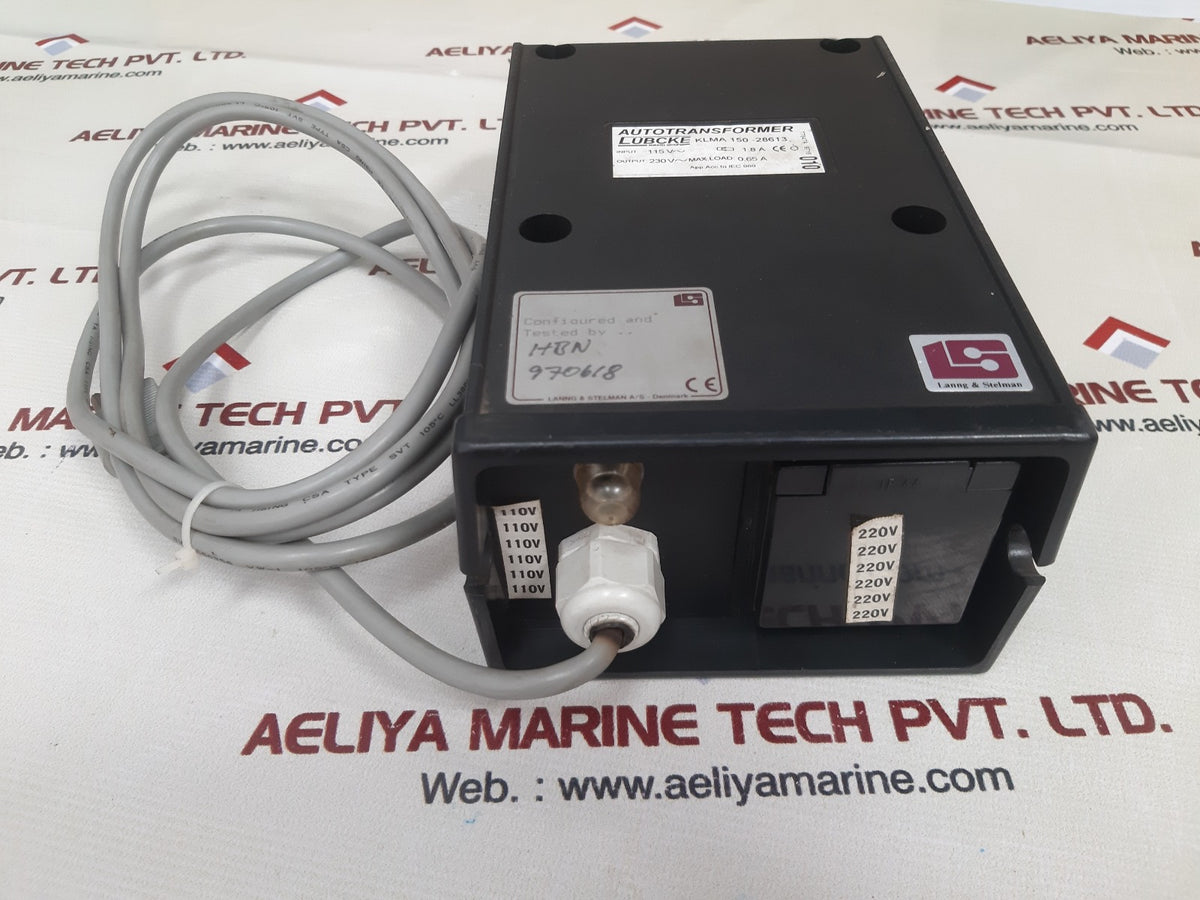 Lanng & stelman lubcke klma 150-28613 auto transformer – Aeliya Marine