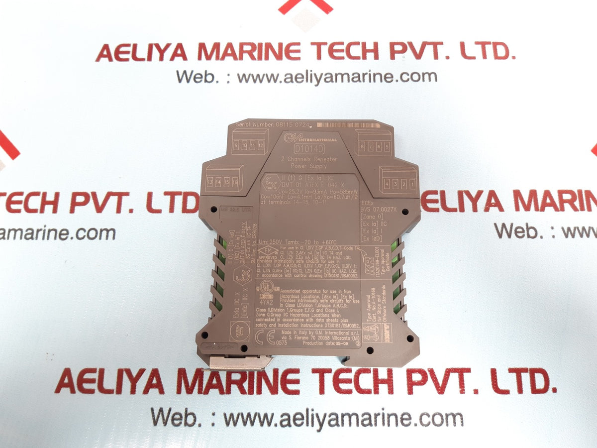 Gm international d1014d 2 channels repeater power supply – Aeliya Marine