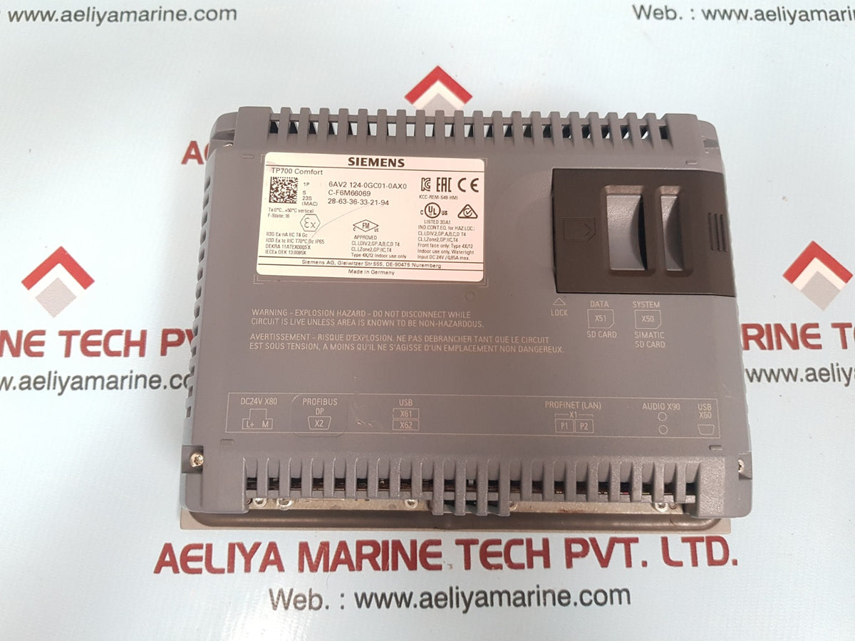 Siemens simatic hmi tp700 comfort touch screen panel 6av2 124-0gc01-0a ...