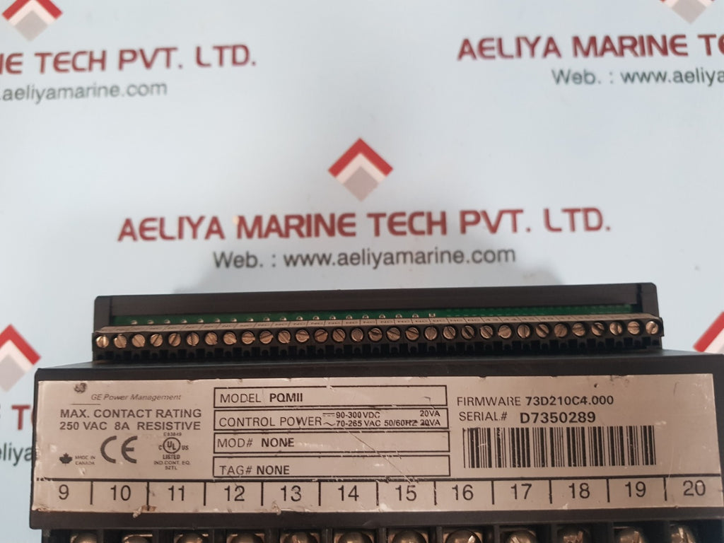 Ge pqmii power quality meter – Aeliya Marine
