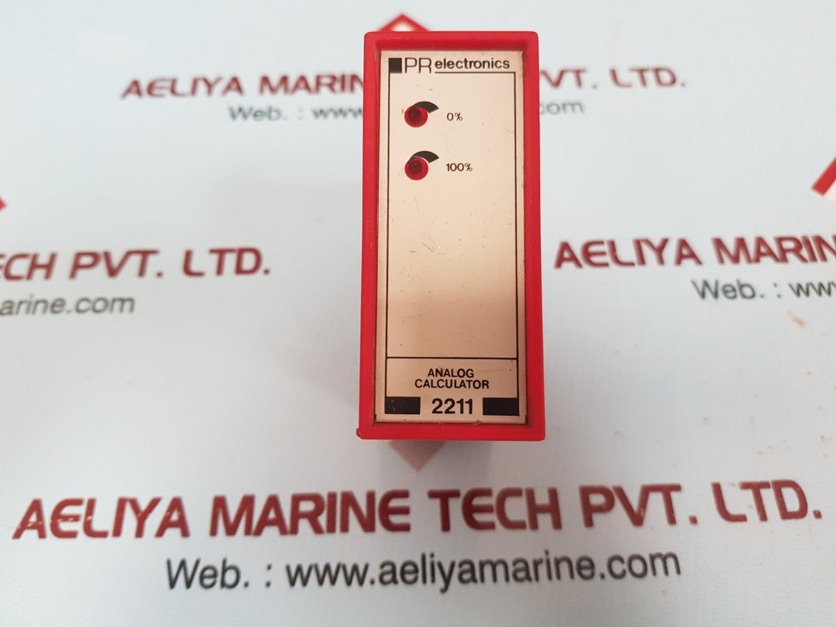 Pr electronics 2211 analog calculator – Aeliya Marine