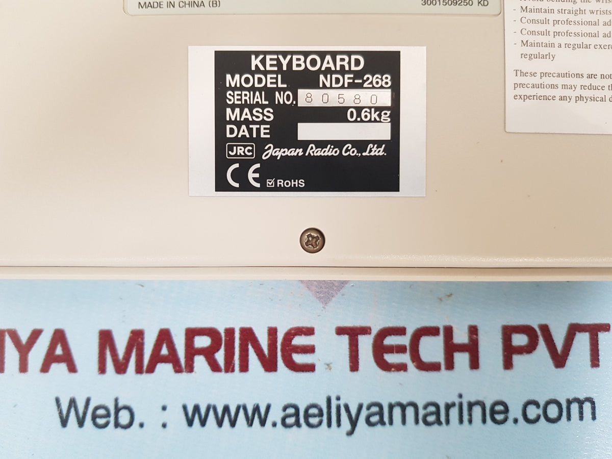 Jrc ndf-268 keyboard – Aeliya Marine