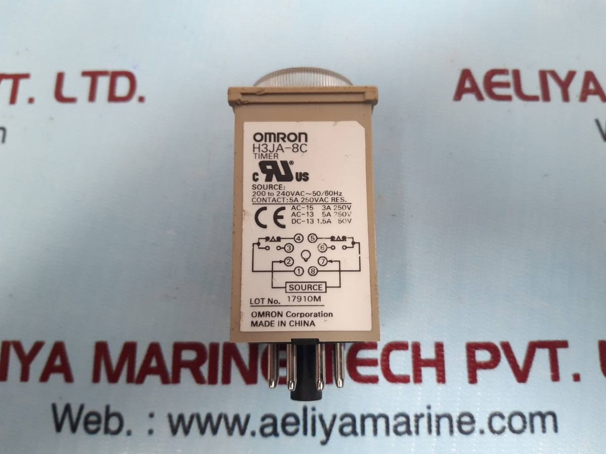 Omron H3Ja-8C Multi-function Timer 200 To 240Vac 50/60Hz – Aeliya Marine