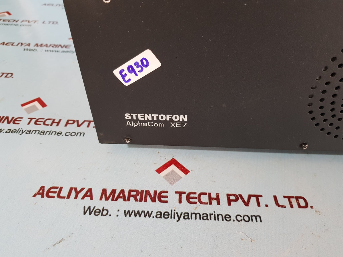 Stentofon alphacom xe7 critical communication server 1009670007 ...