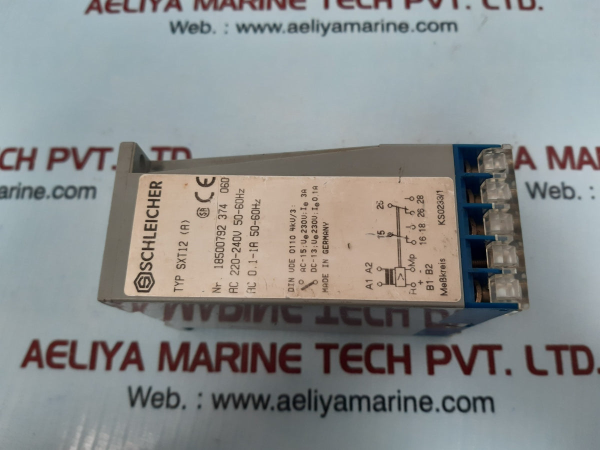 Schleicher sxt12 (a) current relay 18500792 374 060 – Aeliya Marine