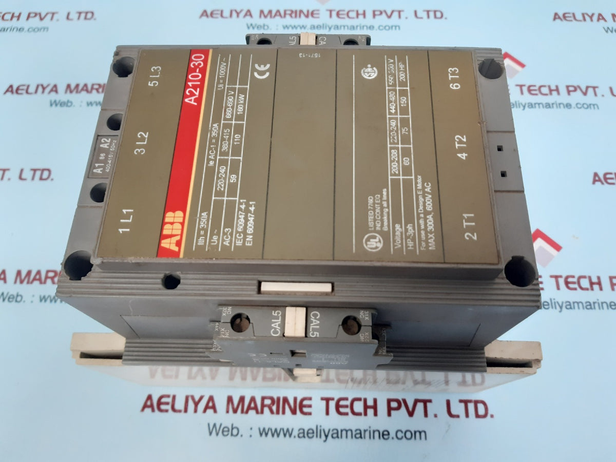 ABB A210-30 Power Contactor 400-415V 50Hz 415-440V 60Hz – Aeliya Marine
