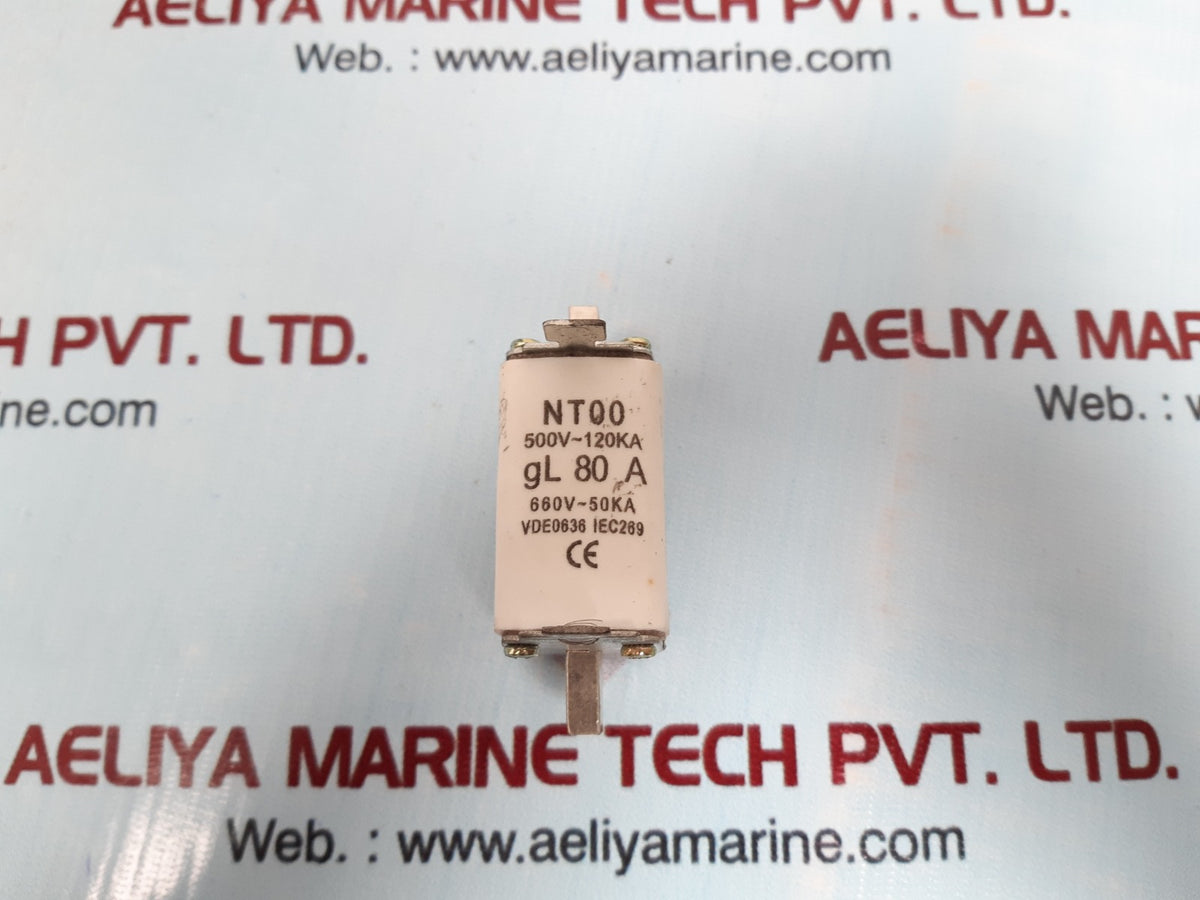 Nt00 gl 80a fuse 660v~50 ka – Aeliya Marine