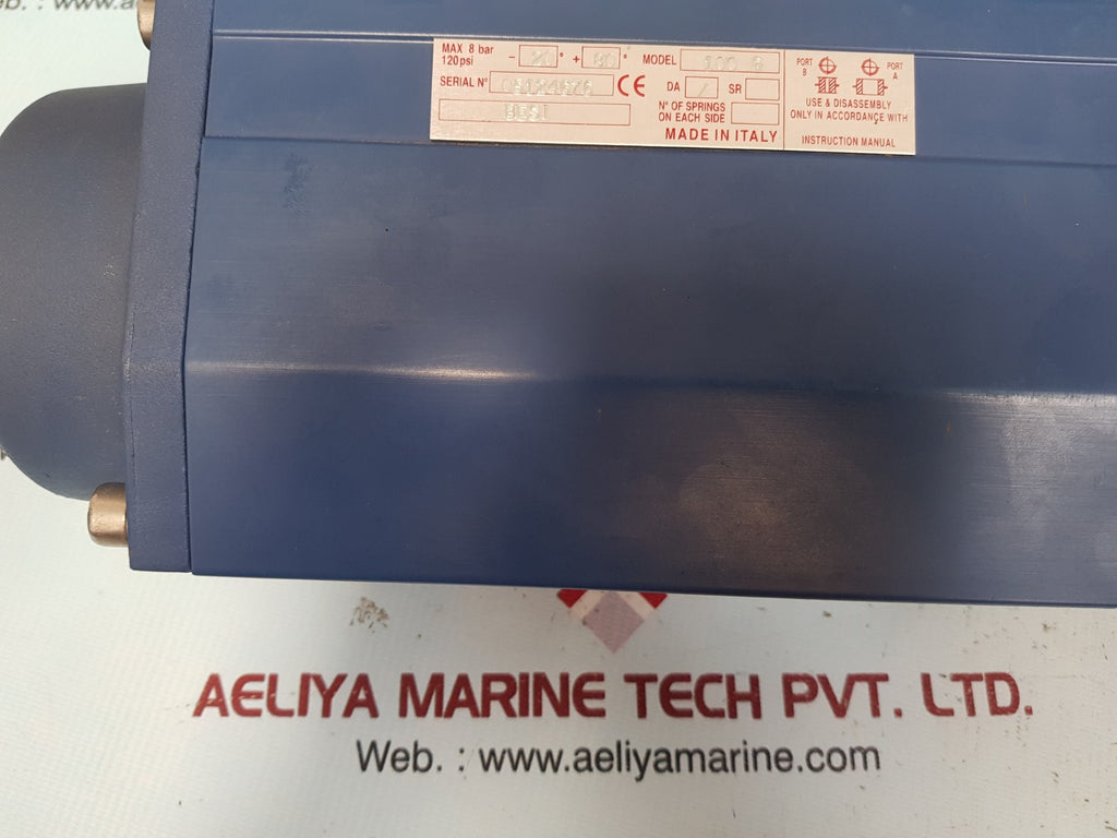 Besi 100 G Pneumatic Valve Actuator 10 Bar-142.Psi – Aeliya Marine Tech ...