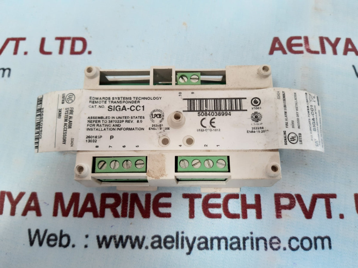 Edwards systems siga-cc1 single input module – Aeliya Marine Tech Pvt. Ltd.