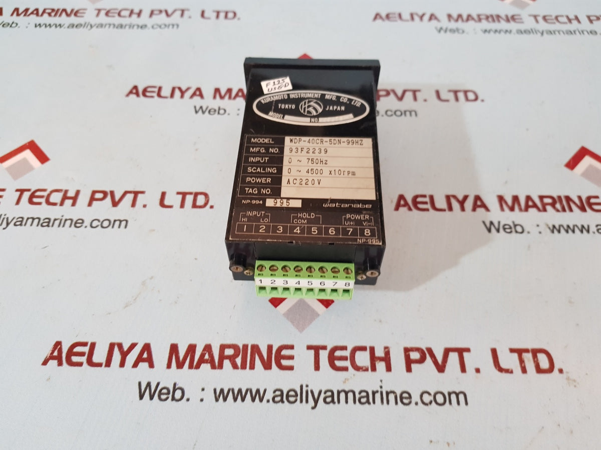 Watanabe wdp-40cr-5dn-99hz digital scaling meter – Aeliya Marine