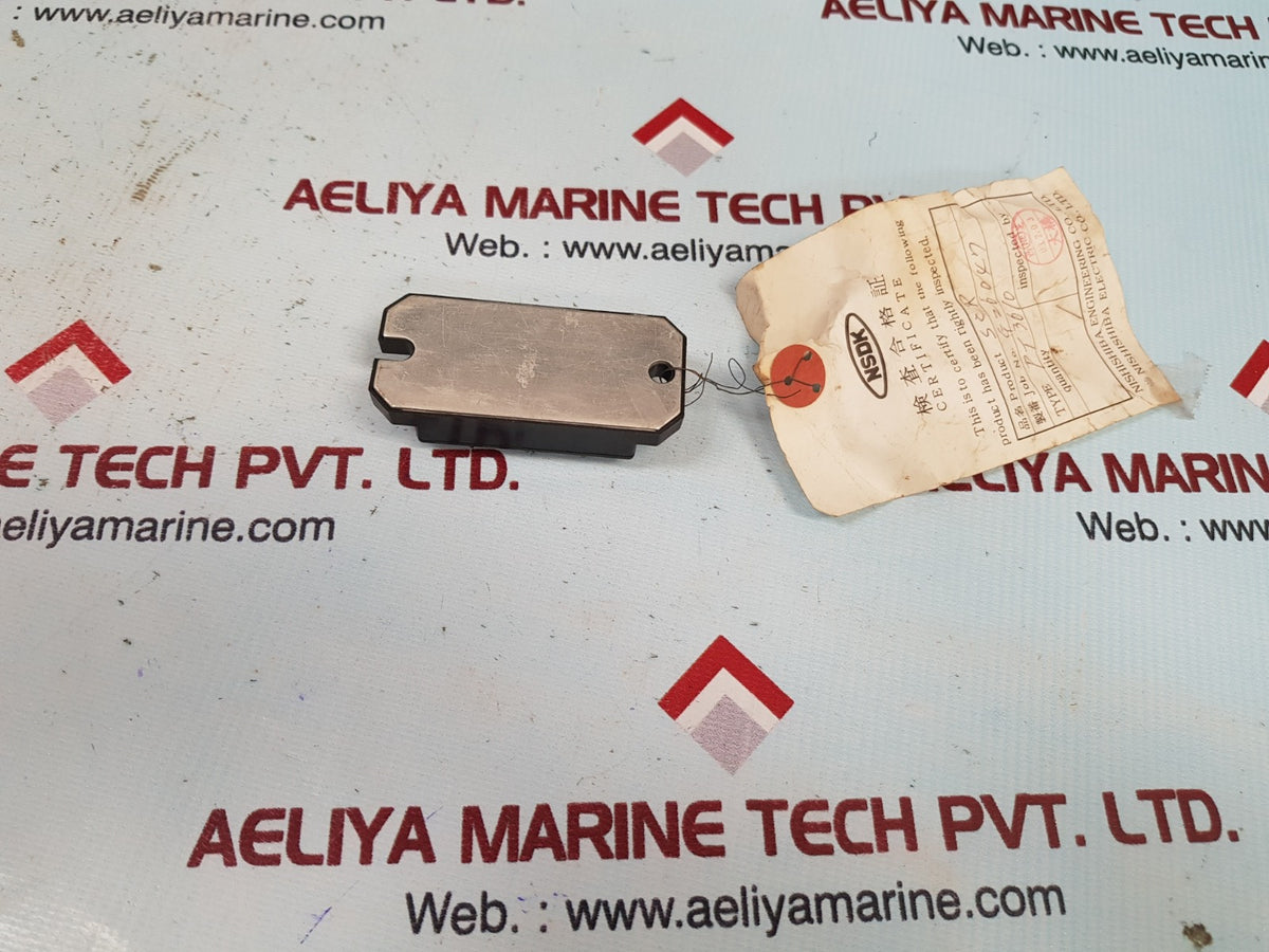 Nishishiba Electric Pt3610 Diode Rectifier Module Supply – Aeliya Marine