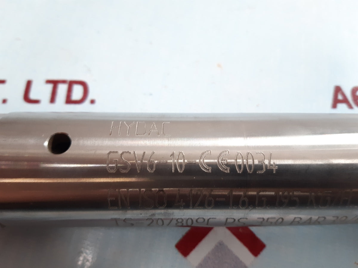 Hydac gsv6-10-0034 gas safety valve – Aeliya Marine