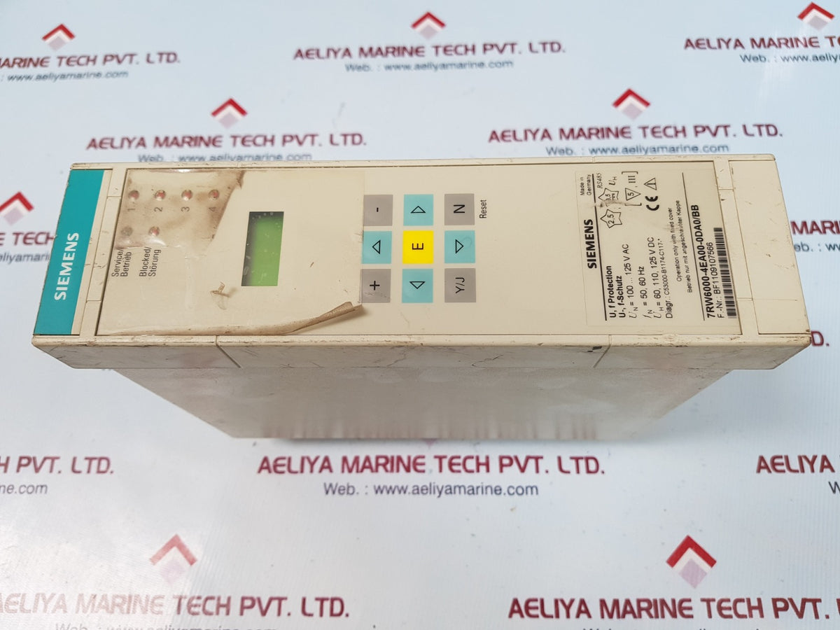 Siemens 7rw6000-4ea00-0da0/bb protection relay – Aeliya Marine