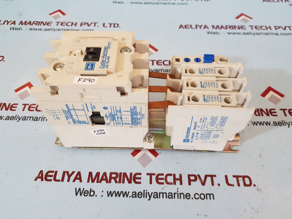 Cutler-hammer ae16jno contactor with c306gn3 thermal overload relay ...