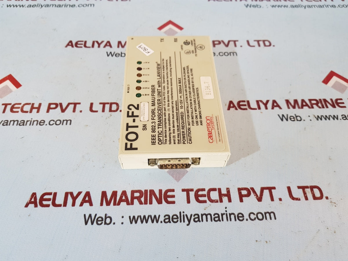 Cabletron fot-f2 optic transceiver unit – Aeliya Marine