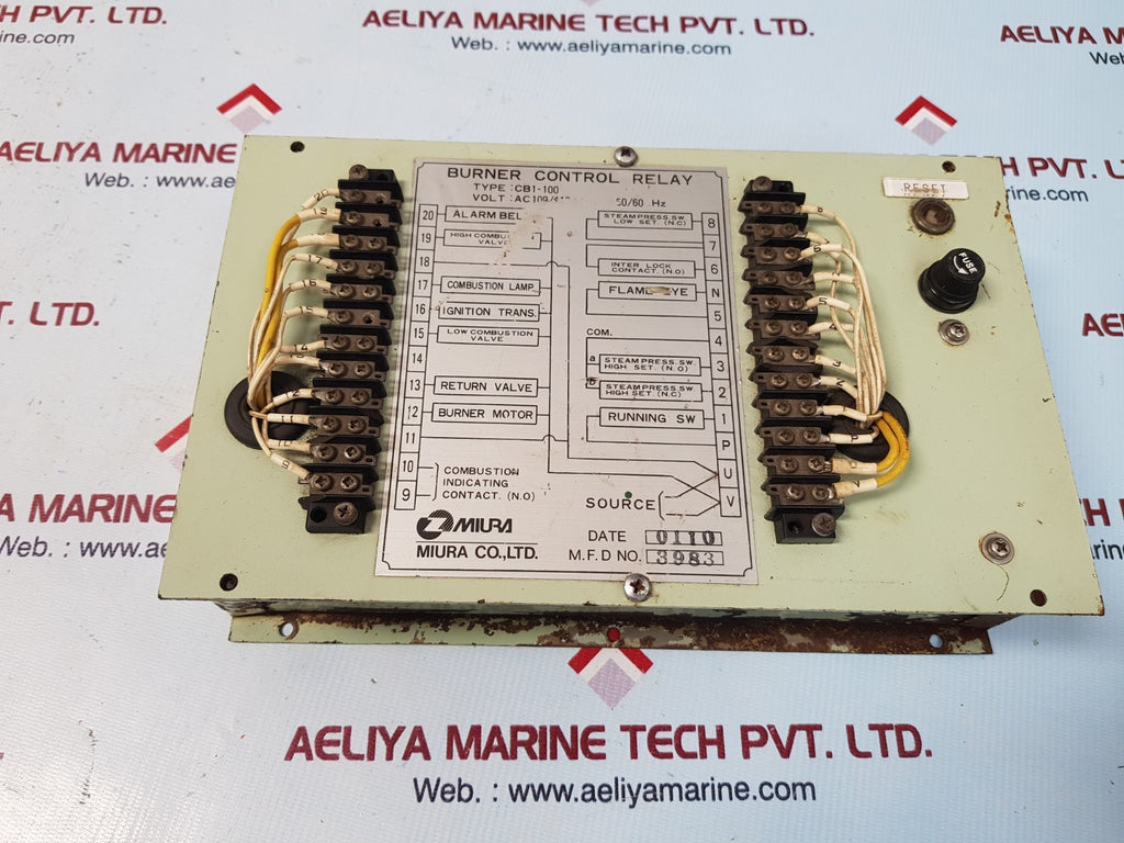 Miura cb1-100 burner control relay – Aeliya Marine