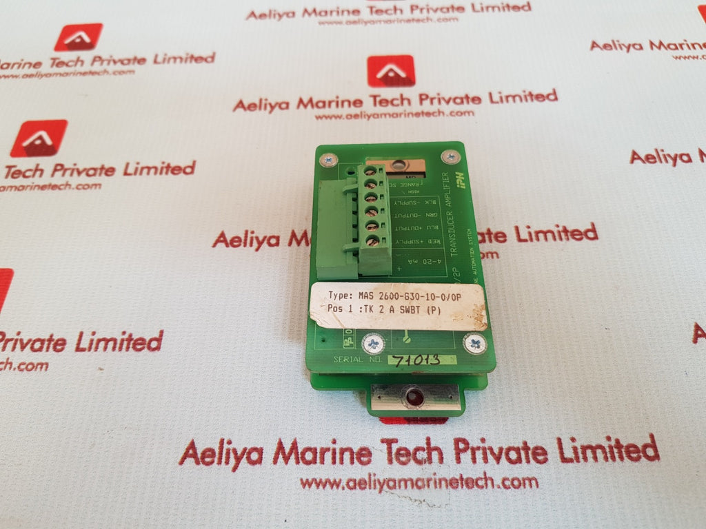 IPH MAS 2600-630-10-0/0P Transducer Amplifier – Aeliya Marine