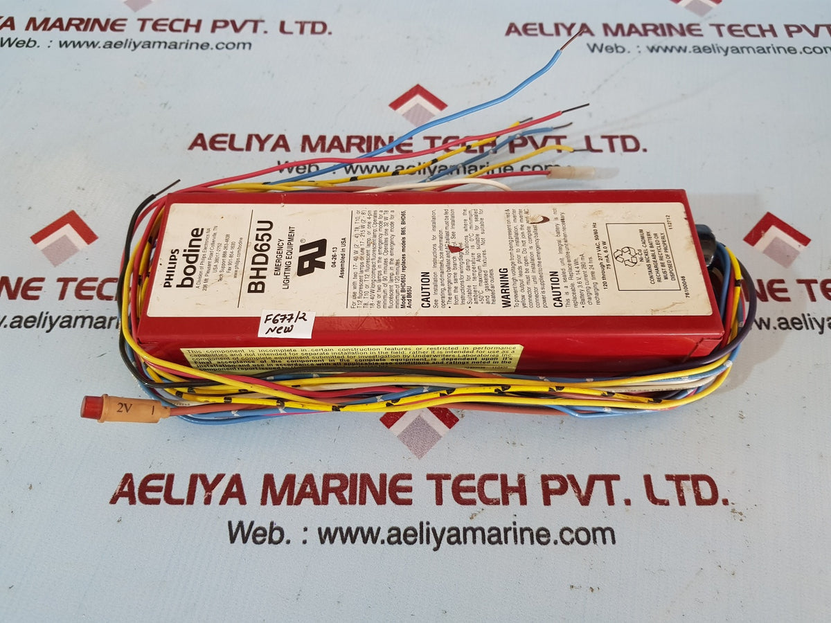 Philips bodine bhd65u ballast emergency light – Aeliya Marine