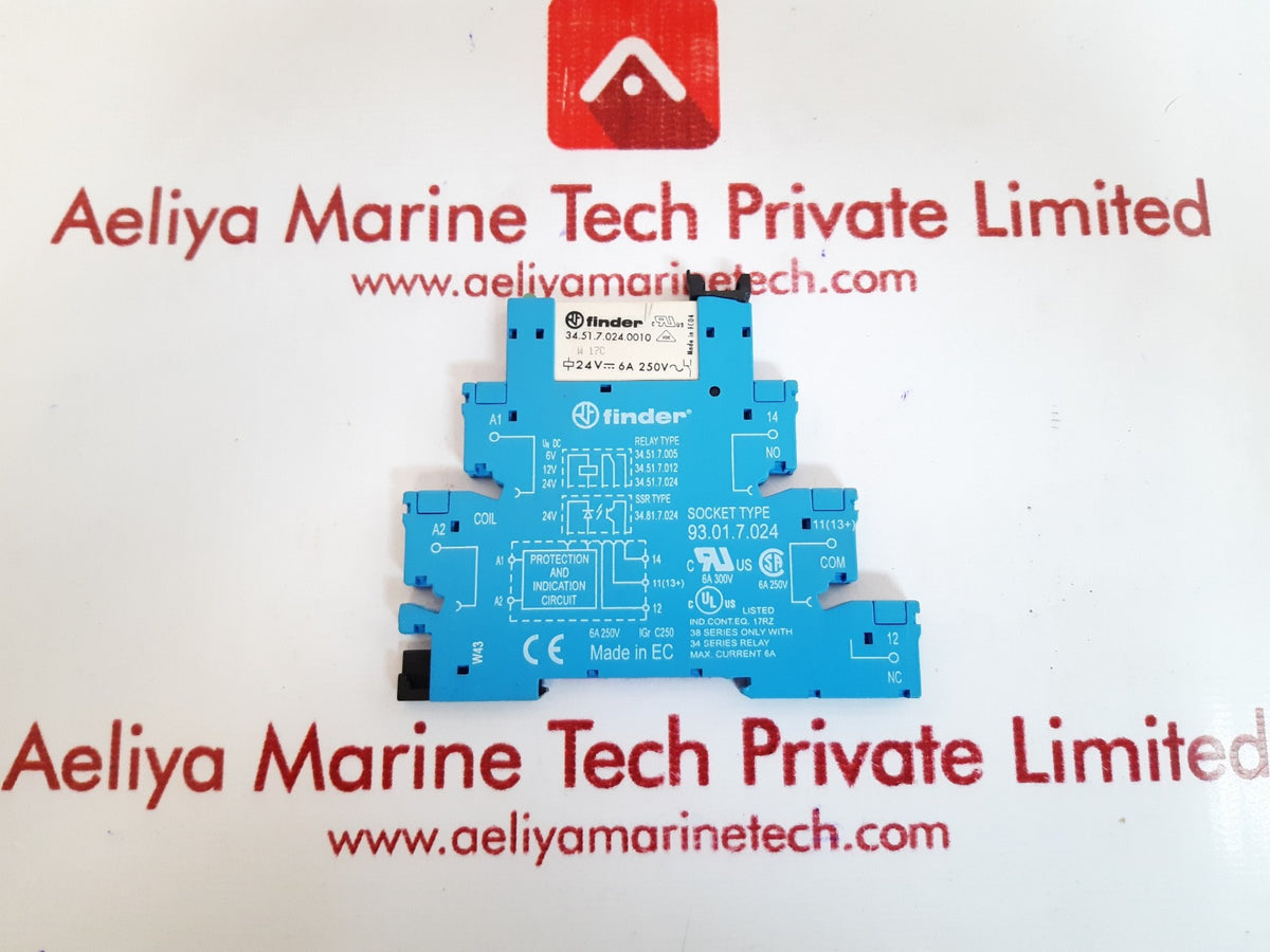 Lot Of 3X Finder 34.51.7.024.0010 Relay With 93.01.7.024 Socket ...