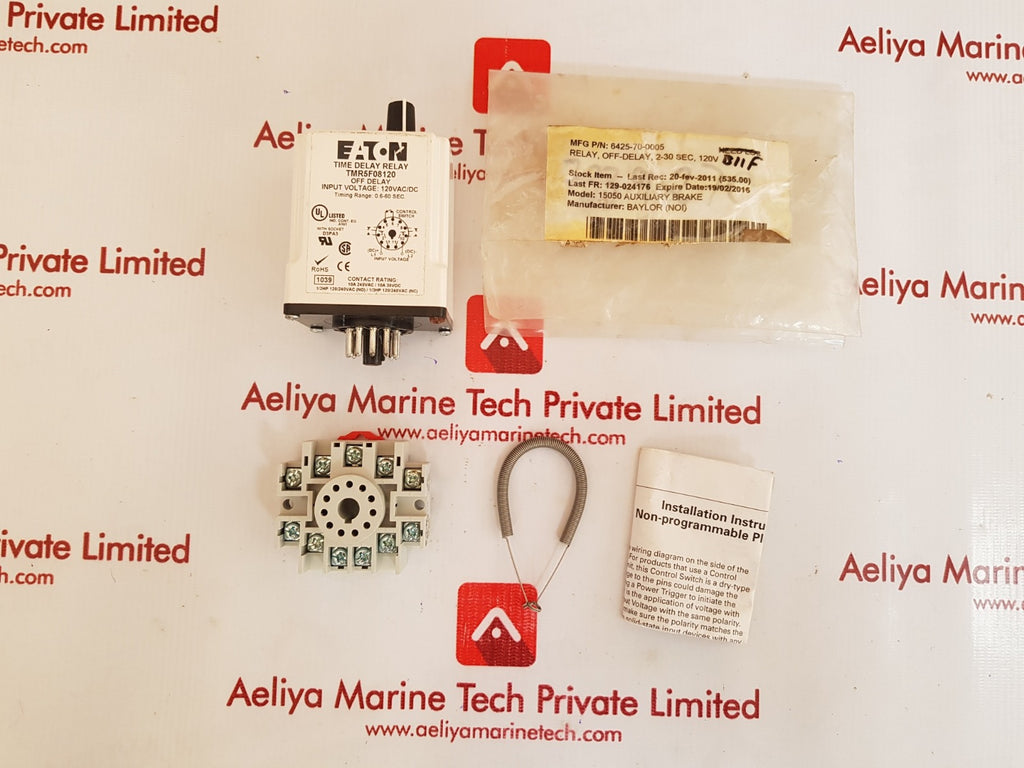 Eaton tmr5f08120 time delay relay – Aeliya Marine