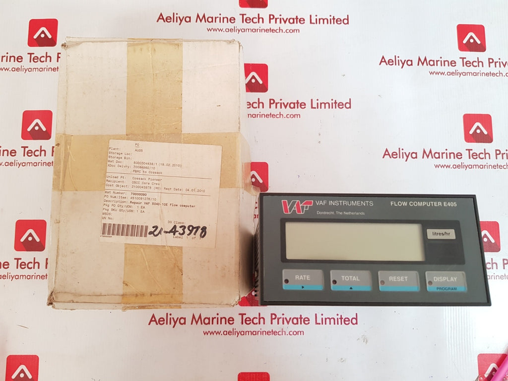 Vaf instruments flow computer e405 – Aeliya Marine