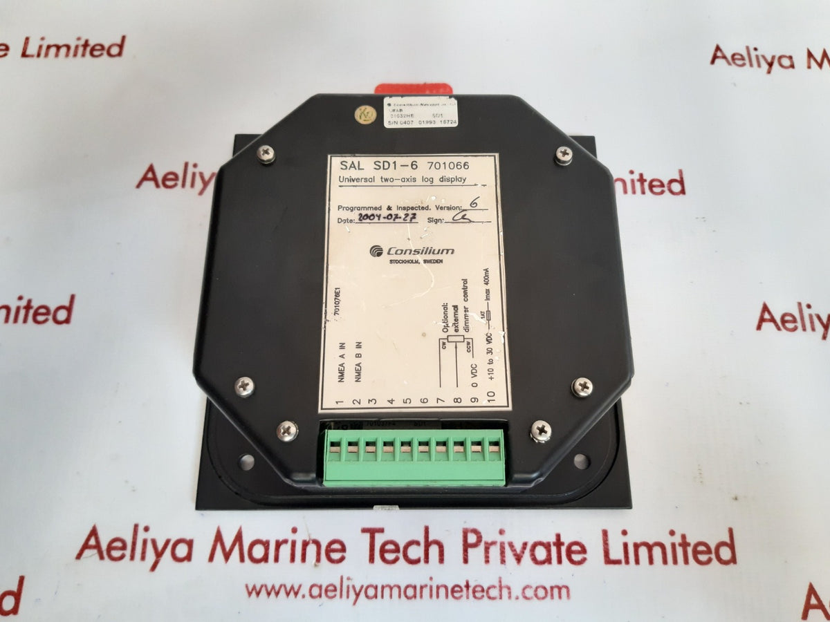 Consilium SAL SD1-6 701066 Universal Two-Axis Log Display – Aeliya Marine