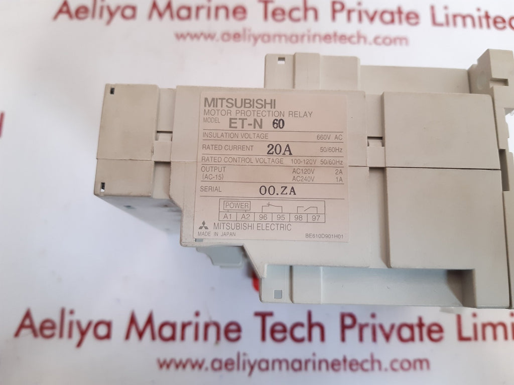 Mitsubishi electric et-n60 motor protection relay – Aeliya Marine Tech ...