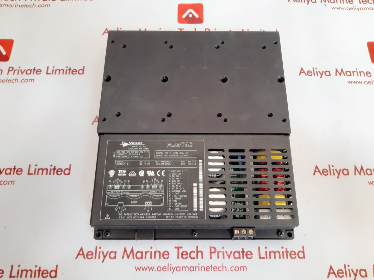 Vicor flat pac vi-qu33-equ-cc power supply – Aeliya Marine