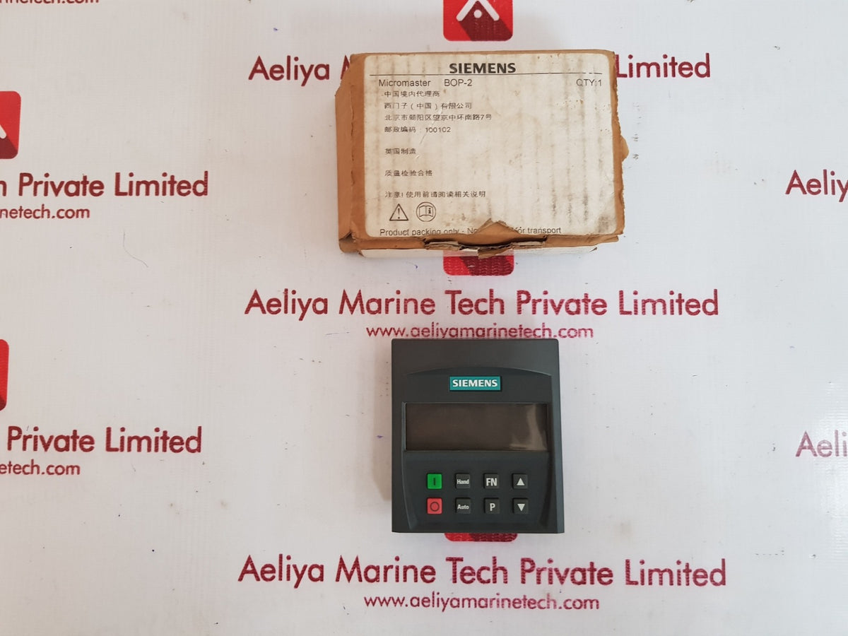 Siemens micromaster 4 6se6400-0be00-0aa1 basic operator panel bop-2 ...