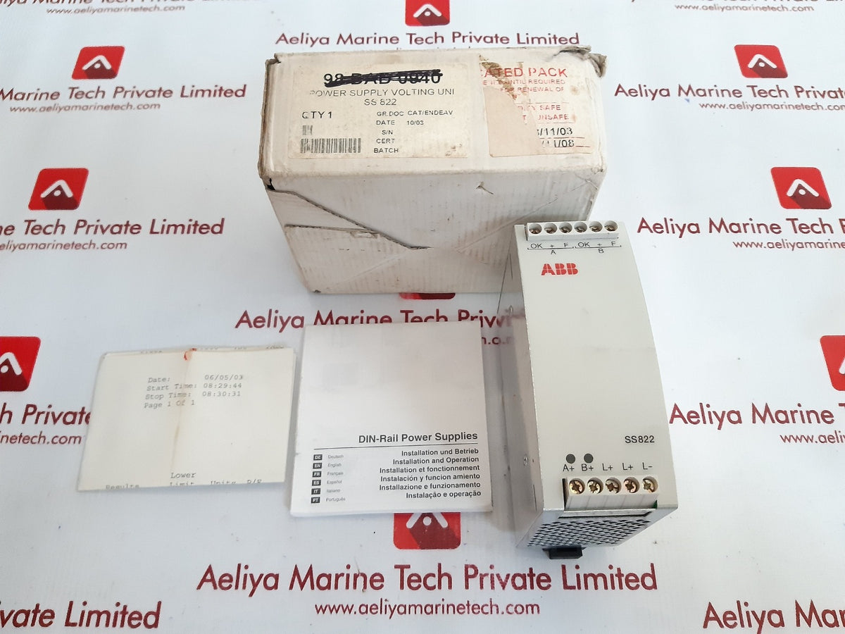 Abb ss822 power supply volting unit – Aeliya Marine