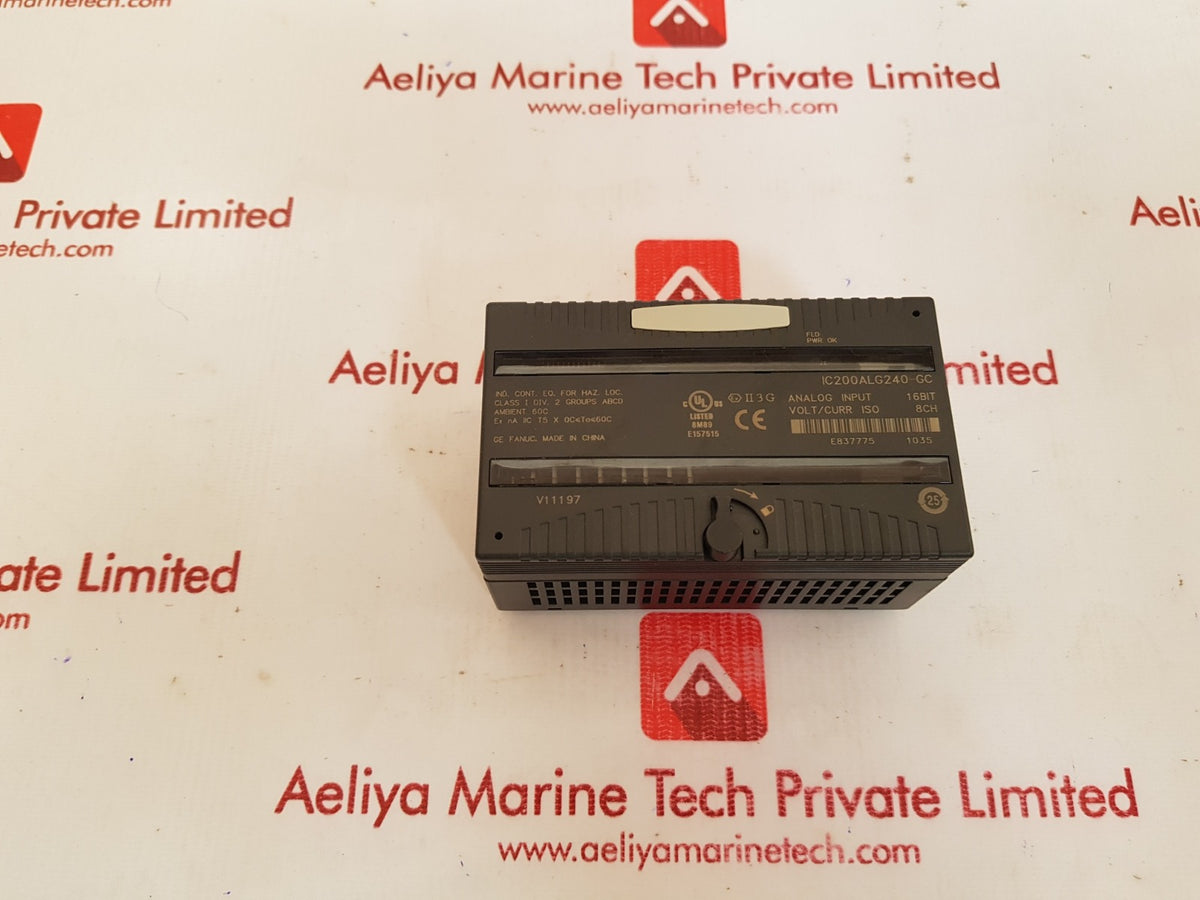 Ge ic200alg240-gc analog input module – Aeliya Marine