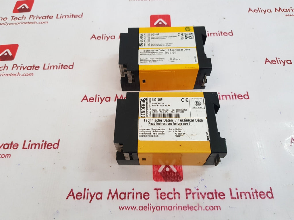 Bender ug 140p earth fault relay – Aeliya Marine