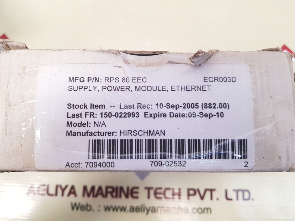 Hirschmann RPS 80 EEC Rail Power Supply – Aeliya Marine