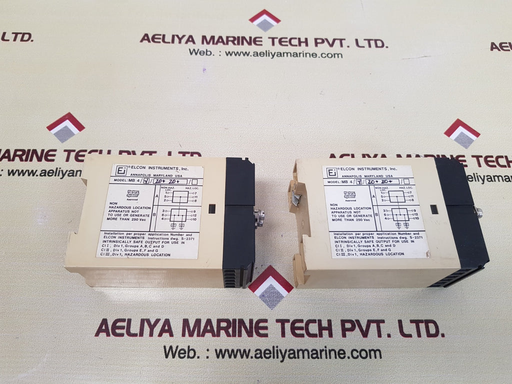 Elcon instruments mb4/4/20+20+ mb series-intrinsic safety multi barrie ...