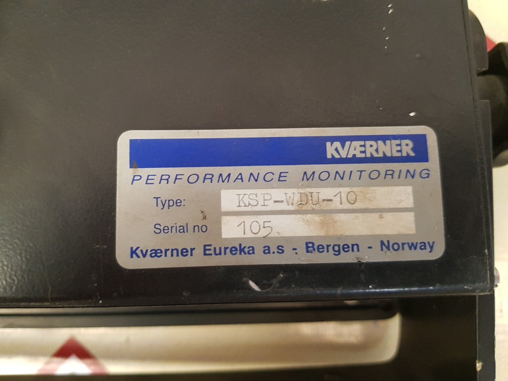 Kvaerner ksp-wdu-10 performance monitoring – Aeliya Marine