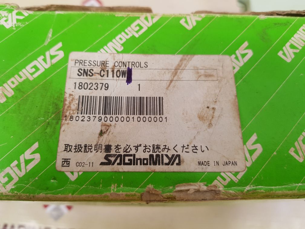 Saginomiya sns-c110w pressure controls switch range 0.1 ~ 1 mpa ...
