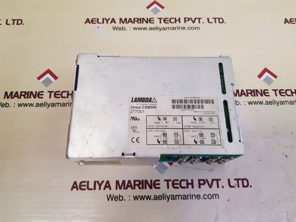 Lambda sirius csm200 power supply j77001 – Aeliya Marine
