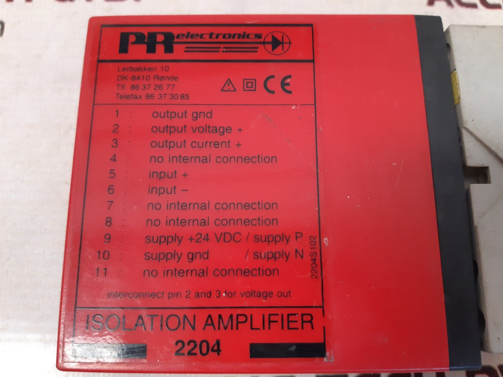 Pr Electronics 2204X2 Isolation Amplifier Module – Aeliya Marine