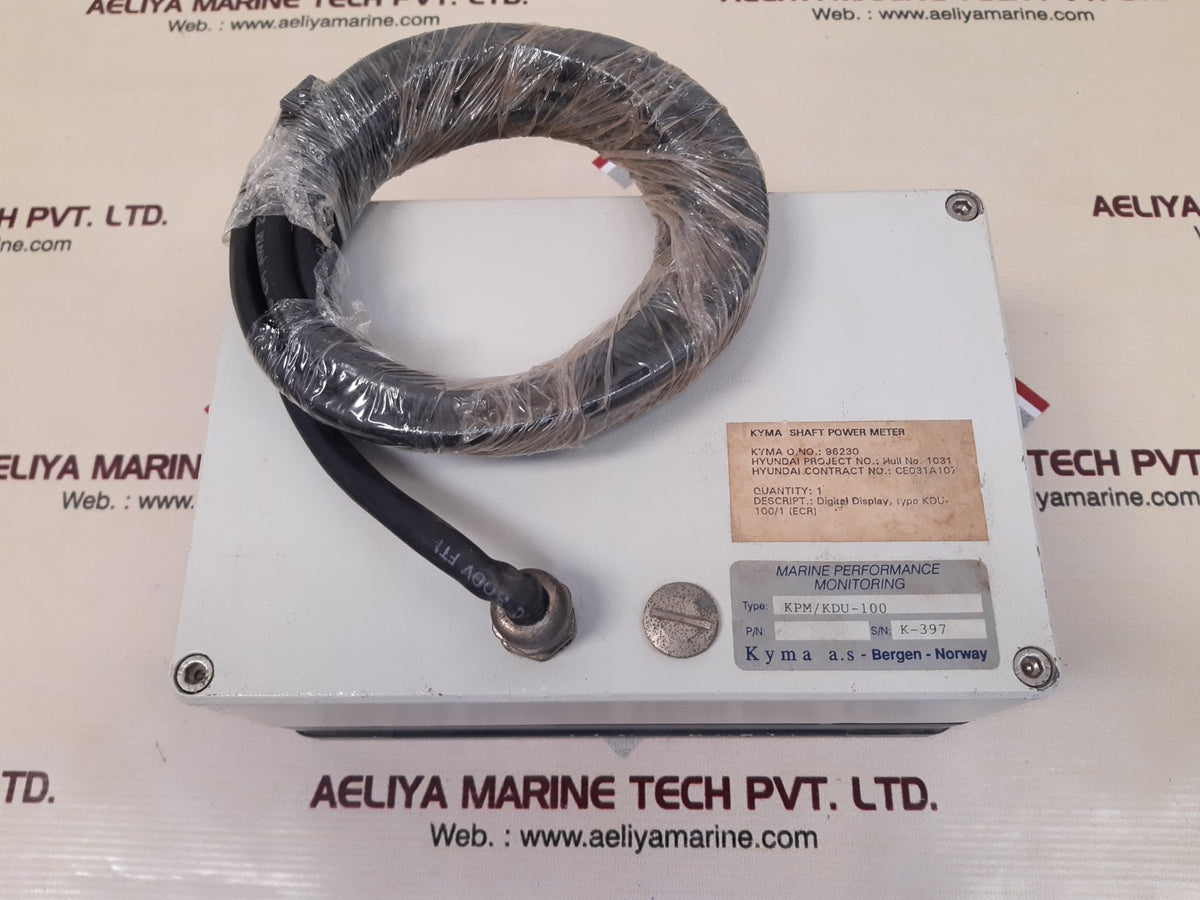 Kyma kdu-100 performance monitoring – Aeliya Marine
