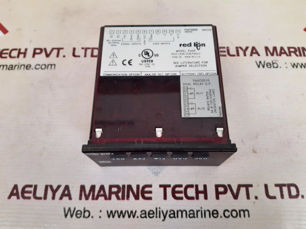 Red lion paxp0000 process input meter – Aeliya Marine