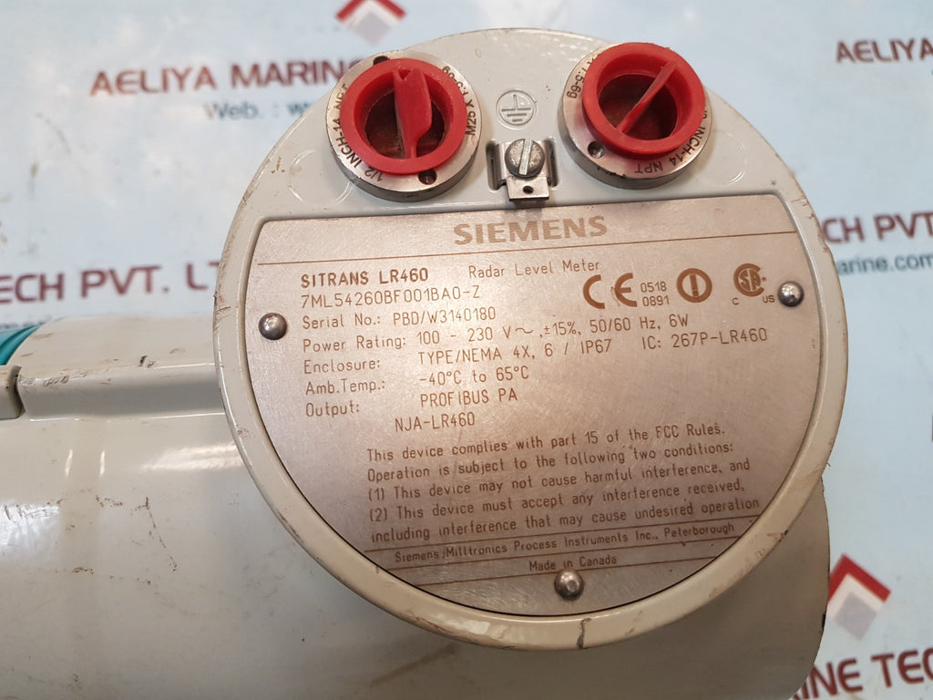 Siemens sitrans lr460 radar level meter – Aeliya Marine