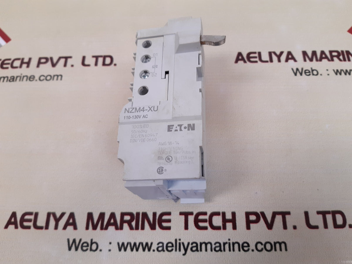 Eaton moeller nzm4-xu undervoltage release 110-130v ac – Aeliya Marine