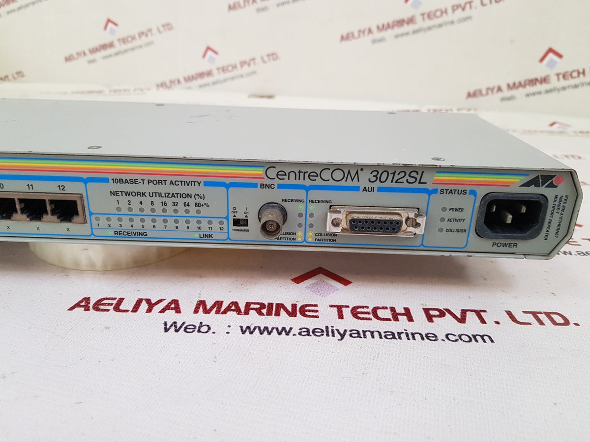 Allied telesyn centrecom 3012sl wired external ethernet network hub ...