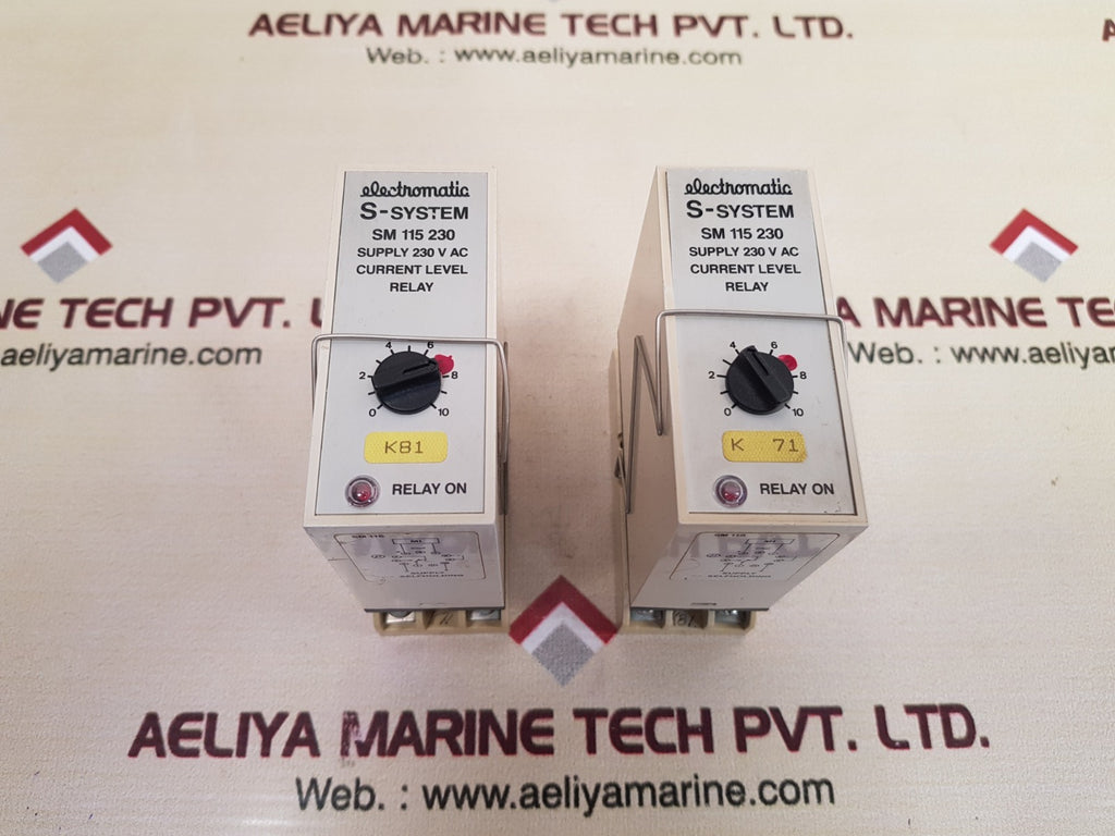 Electromatic s-system sm 115 230 current level relay – Aeliya Marine