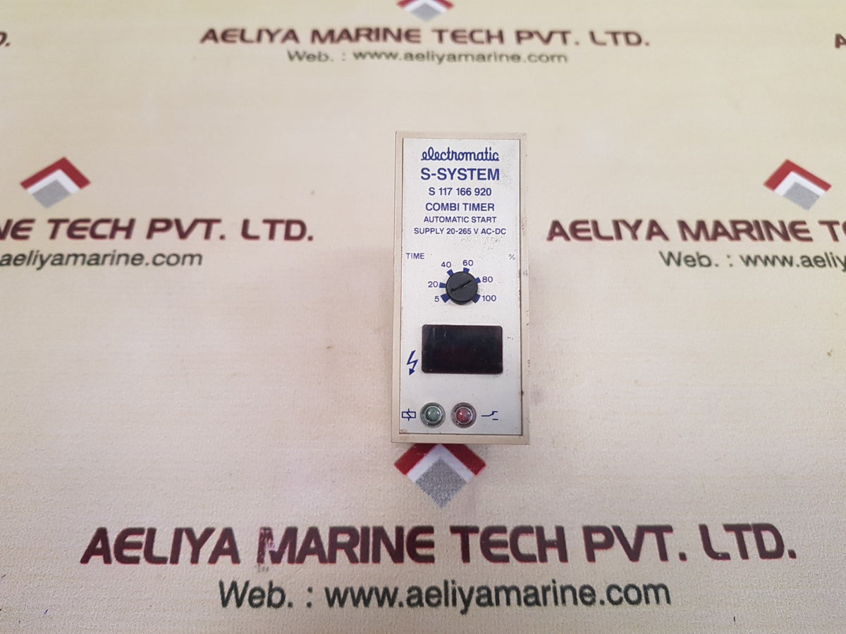 Electromatic s-system s 117 166 920 combi timer automatic start ...